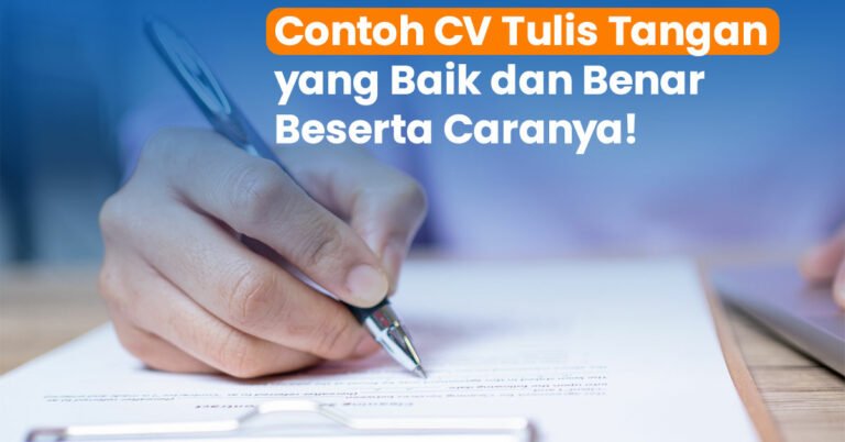 √ 6 Contoh CV Tulis Tangan yang Baik dan Benar (Lengkap!)